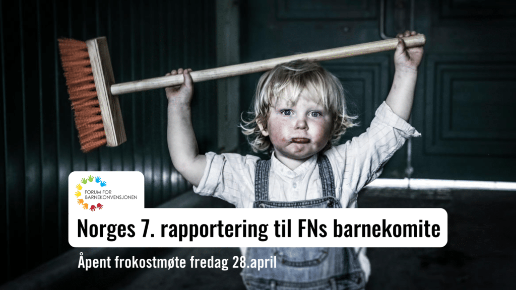 Frokostmøte om Norges 7. rapportering til FNs barnekomite