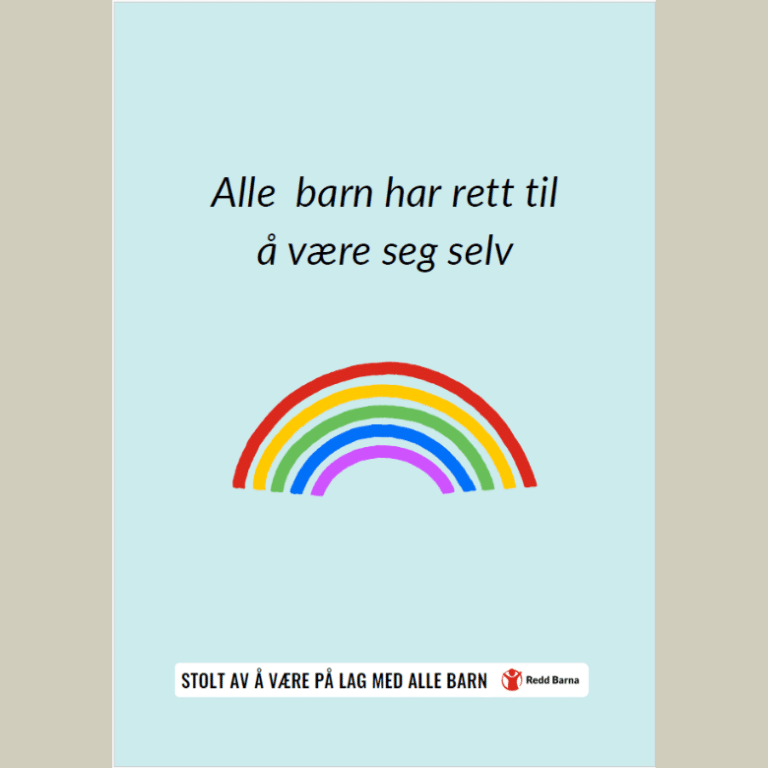 Plakat: Pride - Skole og barnehage