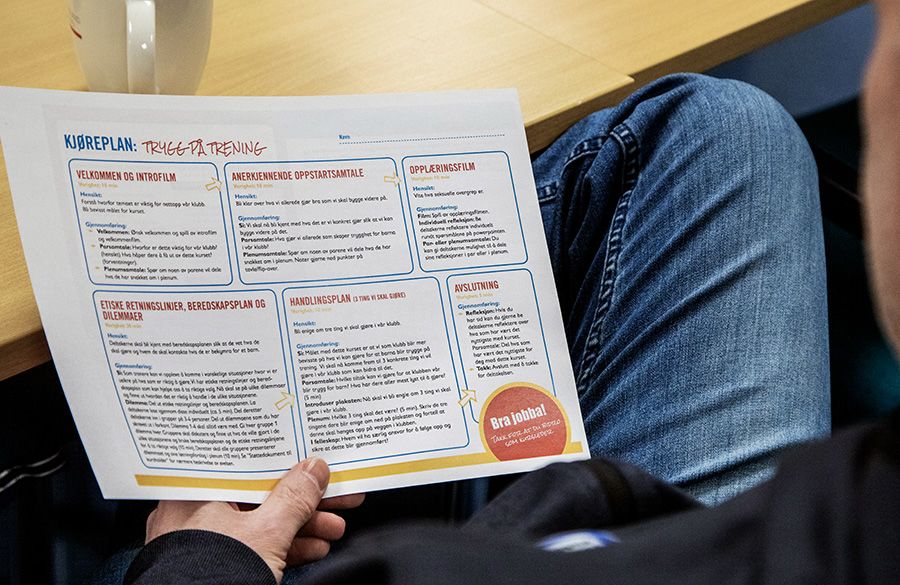 Trygg på trening med Redd Barna